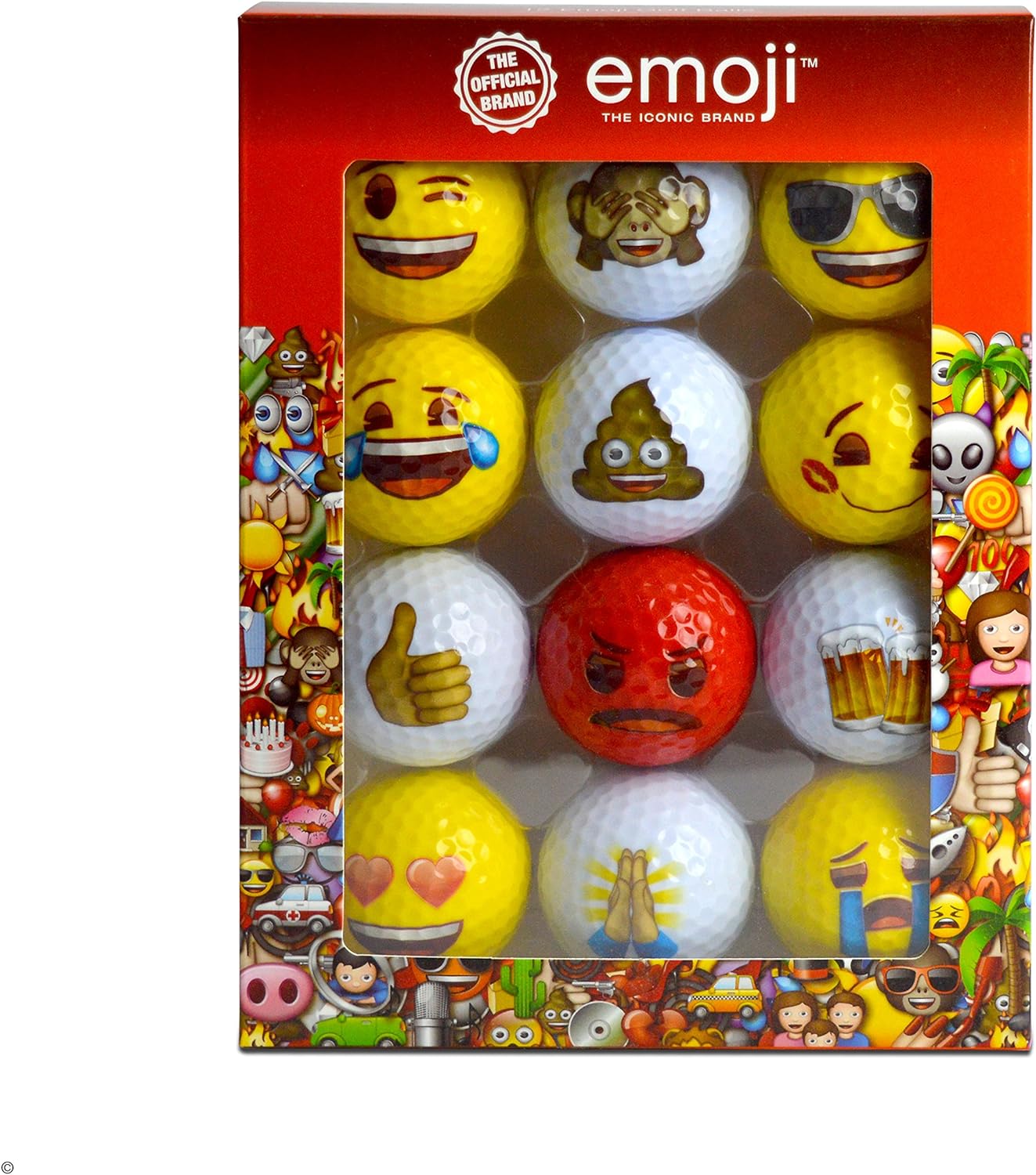 EMOJI 12PK GOLF BALLS (12 Designs) – Golf Supply House