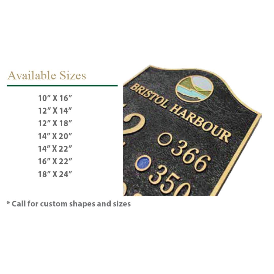 CUSTOMIZED ITEM: Cast Metal Tee Signs – Golf Supply House