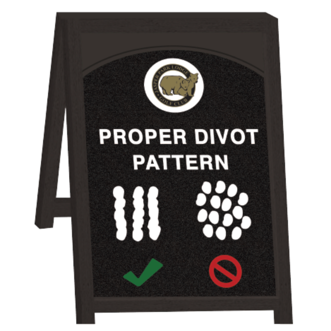Divot Pattern Easel - Keystone Arch Design – Golf Supply House