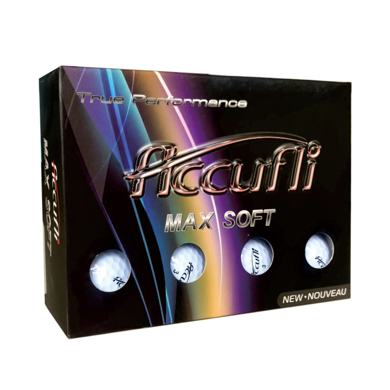 ACCUFLI Max Soft Golf Balls - Glossy White (12 pack) – Golf Supply House